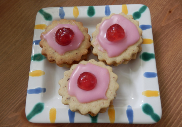 Rosarote Kekse Rezept - ichkoche